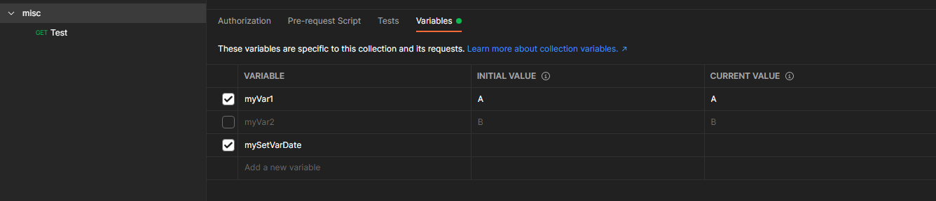 T In A Pre Request Script Deletes All Disabled Collection Level