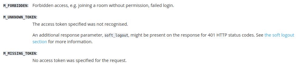 New Spec Design: Error code descriptions should be indented · Issue ...
