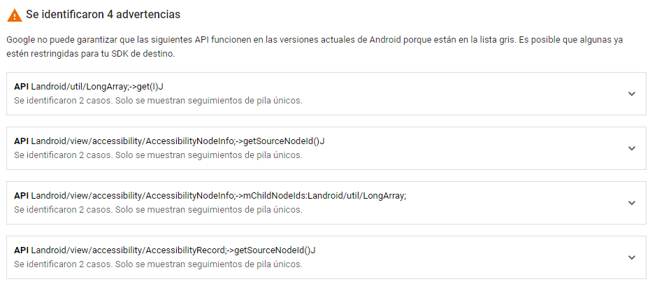 Google's pre-lauch report shows Android compatibility warnings · Issue ...