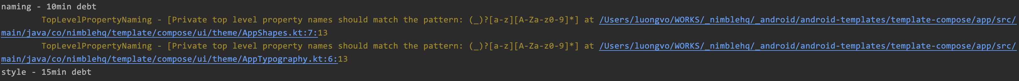 Fix: Missing Detekt's rule TopLevelPropertyNaming > privatePropertyPattern for Jetpack Compose ...