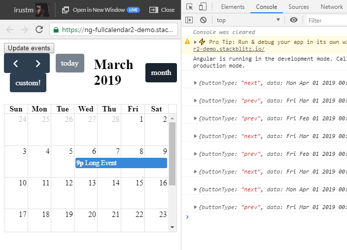 clickButton callback don't work · Issue #160 · fullcalendar/fullcalendar-angular · GitHub