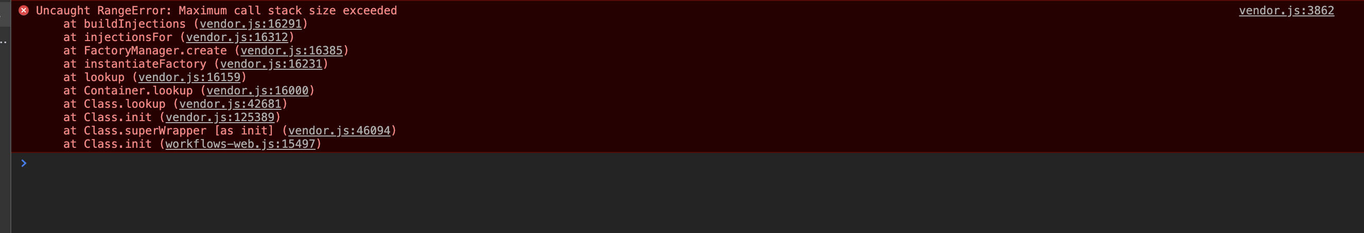 Maximum call stack size exceeded on installing engines · Issue #711 · ember-engines/ember ...