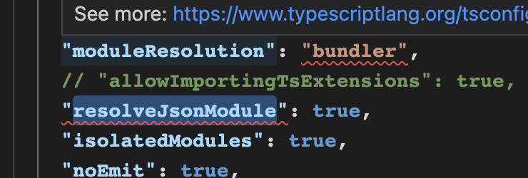 Ts Service Of Vscode Will Report Error When Enable Resolvejsonmodule · Issue 13051 · Vitejs