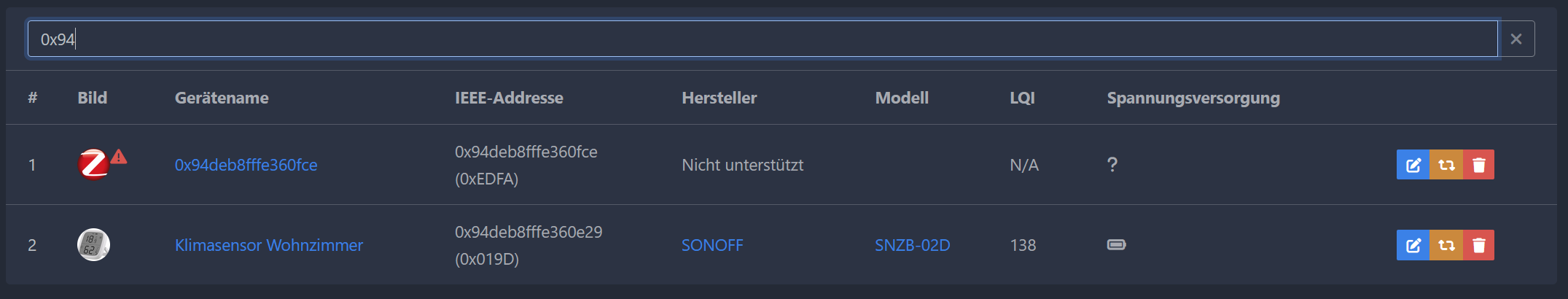 SNZB-02D: Failed to interview - Error: Interview failed because can not get node descriptor ...