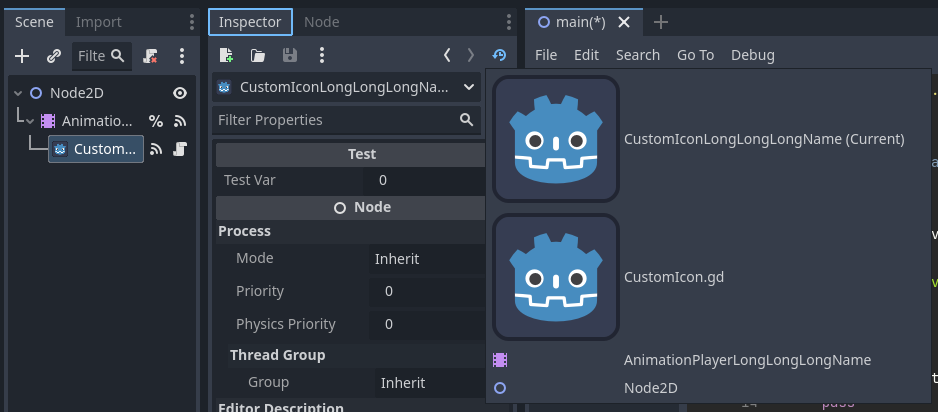 Names of nodes with custom icon gets truncated too early · Issue #83801 ...