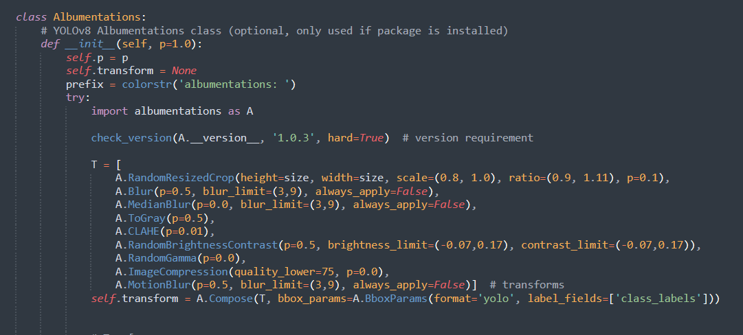How can I apply more albumentations when training a YOLOv8 model ? · Issue #11090 · ultralytics ...