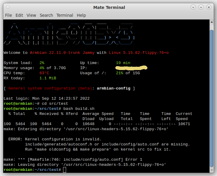Bulding kernel module failed. · Issue #554 · ophub/amlogic-s9xxx-armbian · GitHub