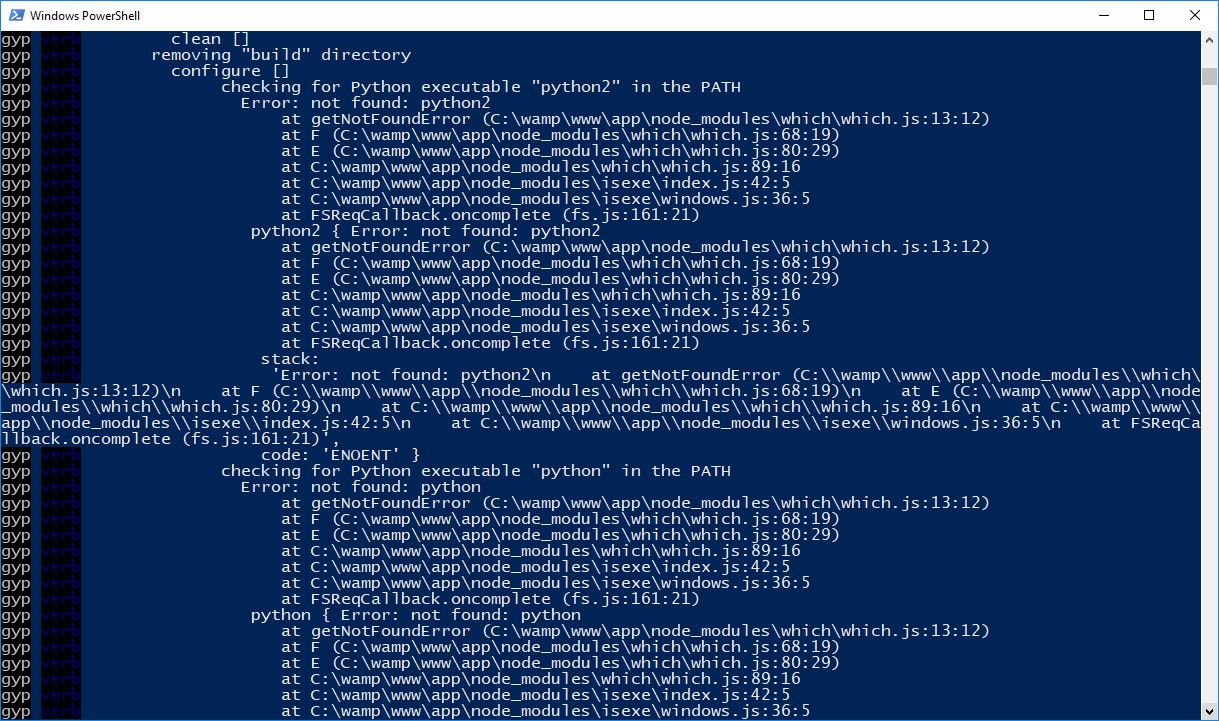 (Windows) Error when execute npm install apexcharts --save · Issue #278 · apexcharts/apexcharts ...
