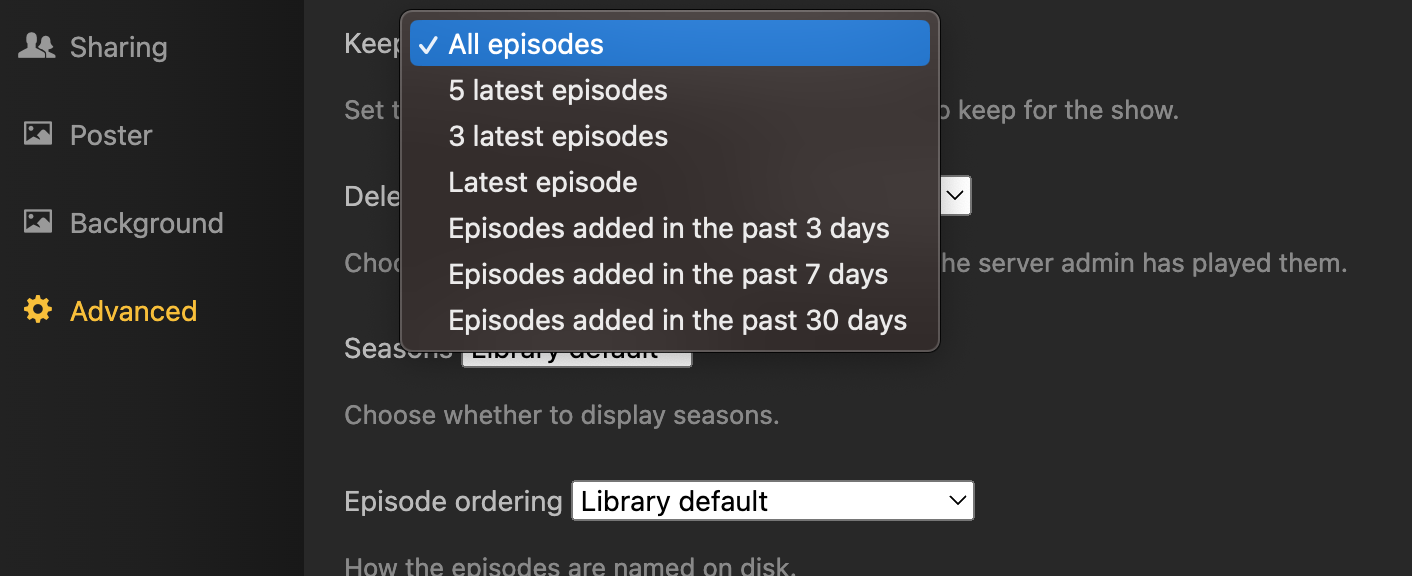 Support for automatic expiry, retention / deletion of media · Issue #5593 · Sonarr/Sonarr · GitHub