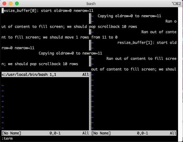 Resizing termnial windows outputs garbage strings · Issue #11038 ...