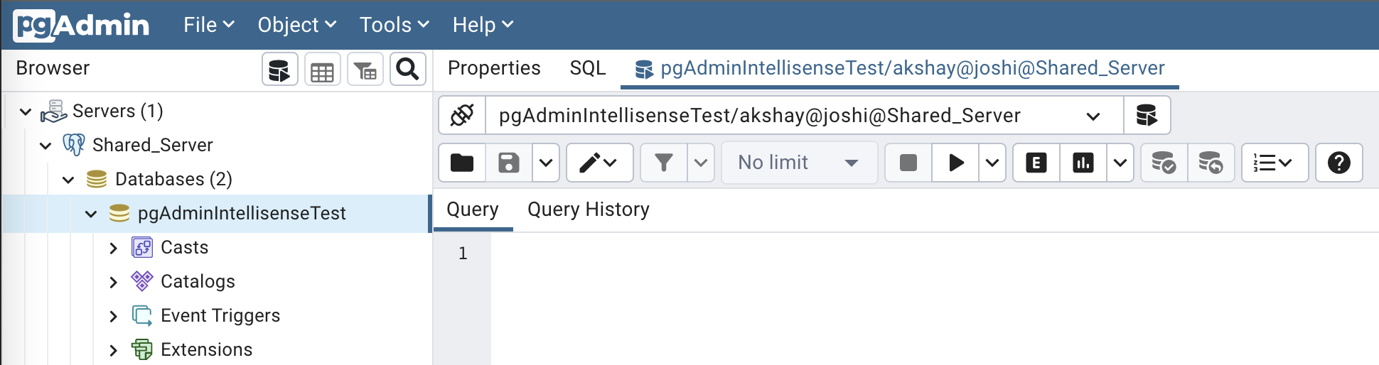 [BUG] Not able to use QueryTool when user have @ in the name - Azure PSQL Single Servers · Issue ...