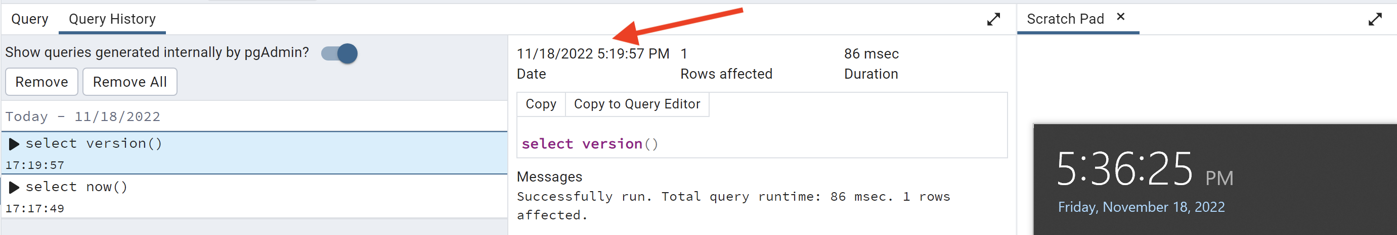Query History date/time only in US format · Issue #5495 · pgadmin-org/pgadmin4 · GitHub