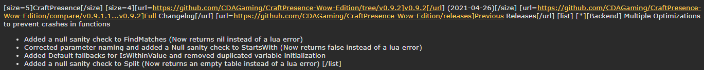 WowInterface Changelog not appearing properly · Issue #91 · BigWigsMods/packager · GitHub