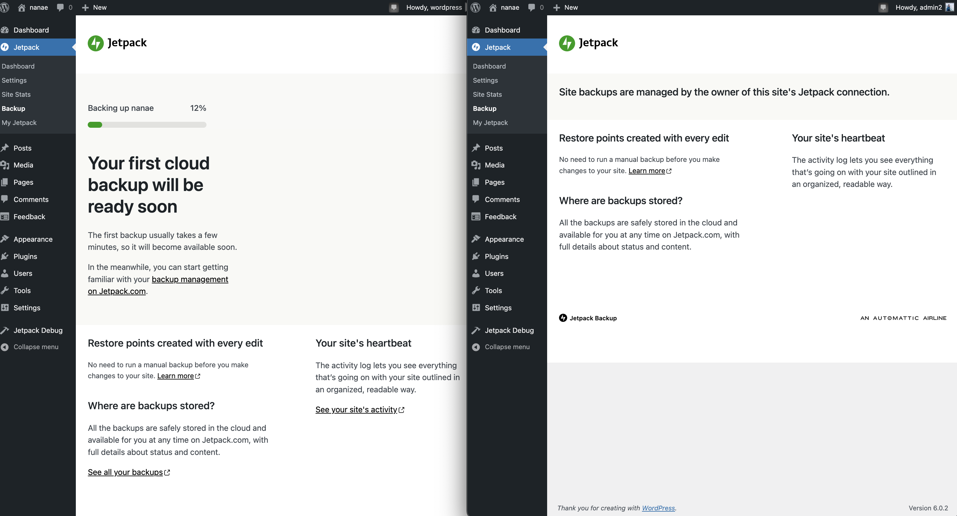 Backup Plugin: Update UI for connected and disconnected secondary admins in admin page · Issue ...