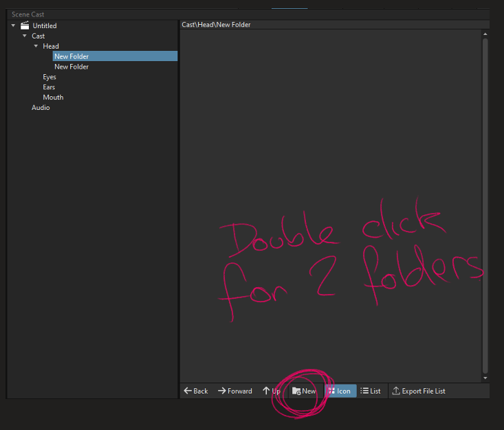 Scene Cast folders can't drag and drop or delete · Issue #4328 ...