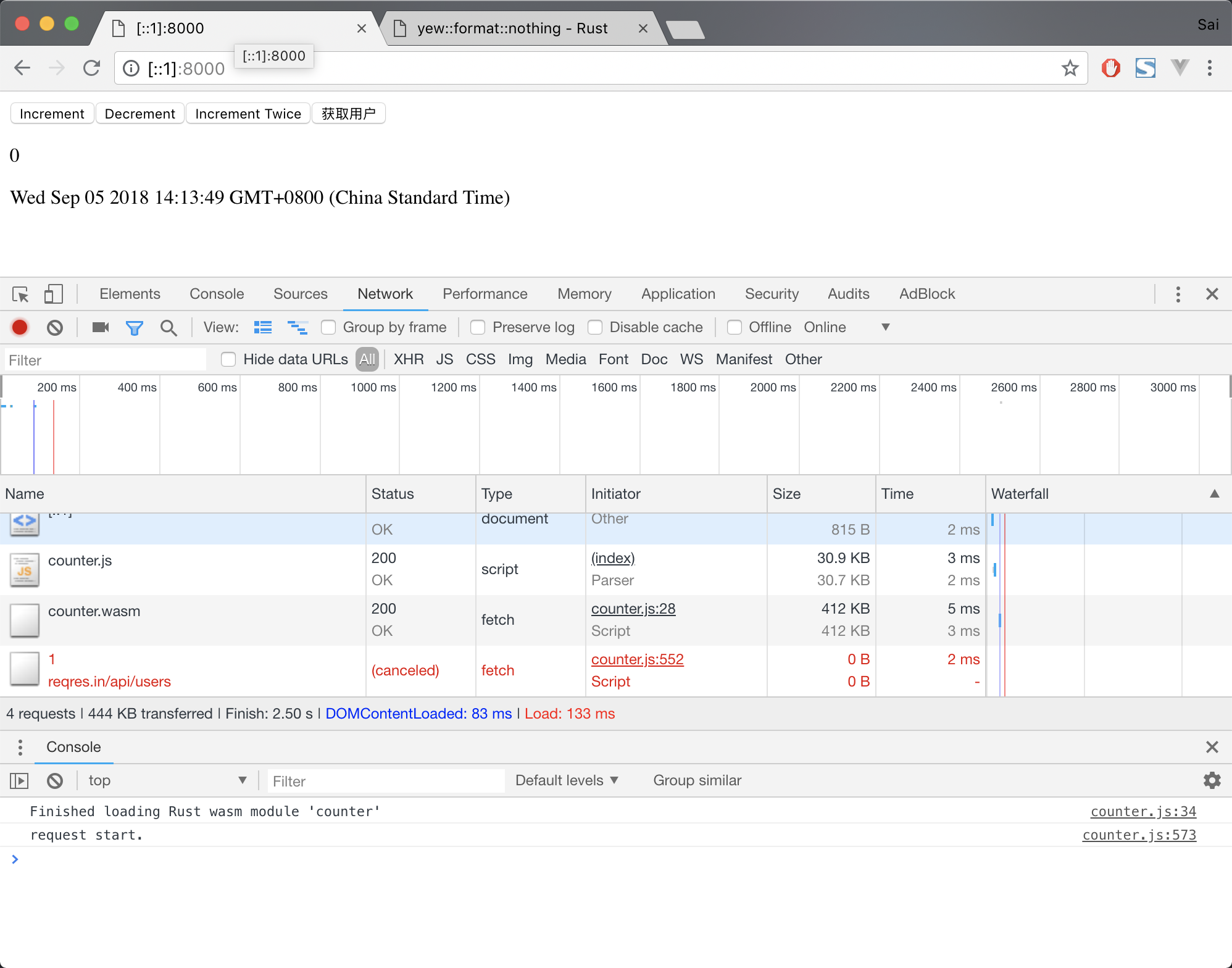 FetchService not work. · Issue #388 · yewstack/yew · GitHub