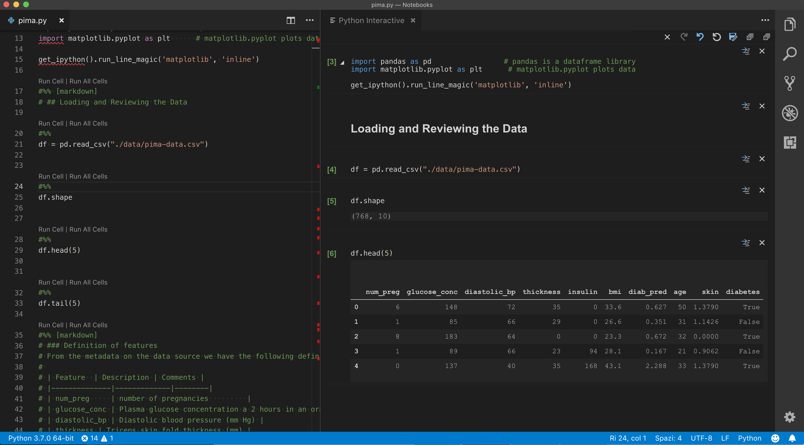 GitHub - loretoparisi/jupyter-notebook-visualstudio-code-python: A Jupyter Notebook running ...