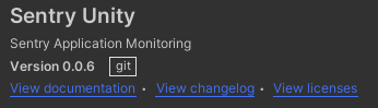 Better UPM meta-data: documentation, changelog, license. · Issue #105 · getsentry/sentry-unity ...