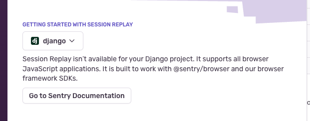 Replay: Remove `Configure Session Replay` CTA on backend issue detail · Issue #50325 · getsentry ...