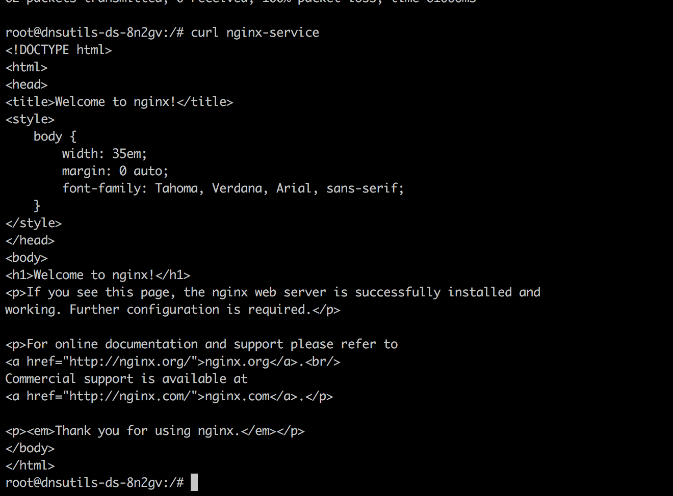 dns ping 不通 但是curl可以 · Issue #512 · easzlab/kubeasz · GitHub