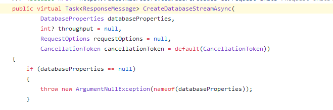 CosmosClient.CreateDatabaseStreamAsync throws ArgumentException in ValidateResource() call ...