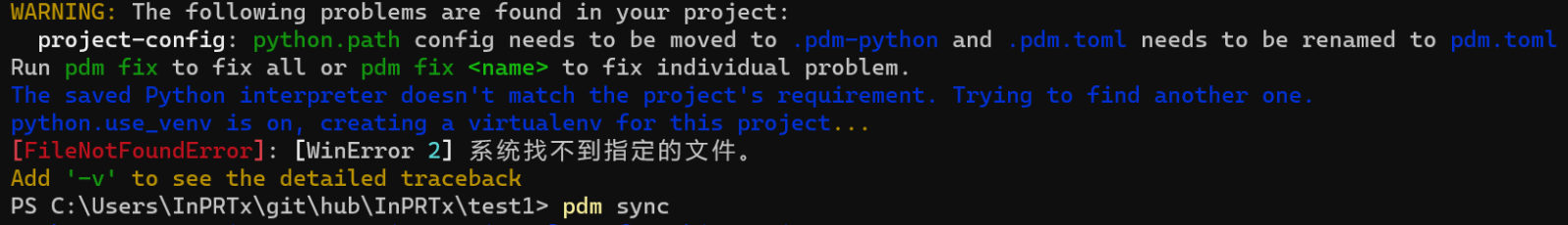 The scm dynamic version number does not work on windows devices · Issue #1896 · pdm-project/pdm ...