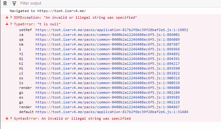 getting-started page not displaying - view source shows "please enable Javascript" · Issue #8613 ...