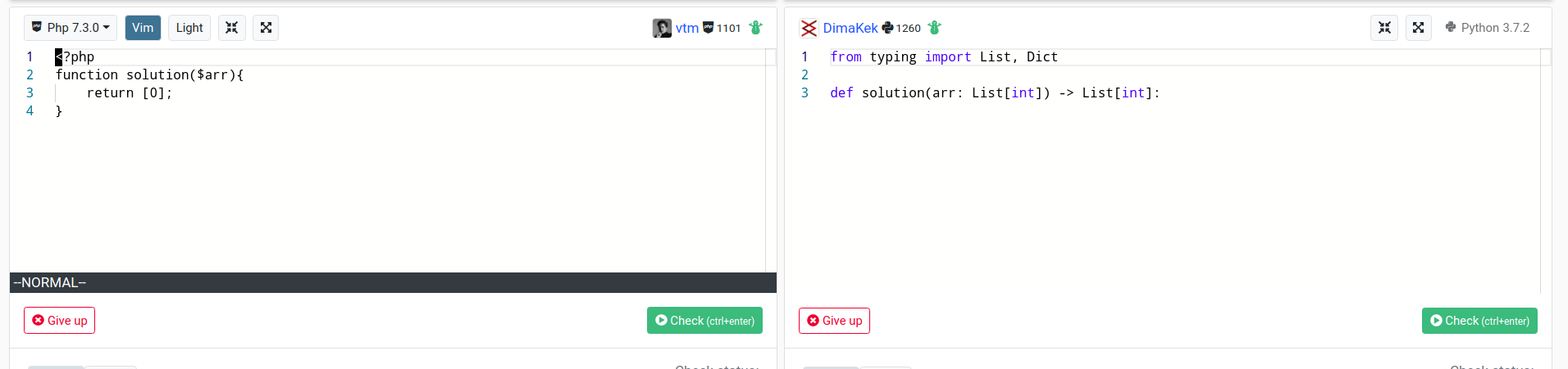 Сделать неактивными кнопки give_up, и check game уоппонента и наблюдателя игр · Issue #661 ...