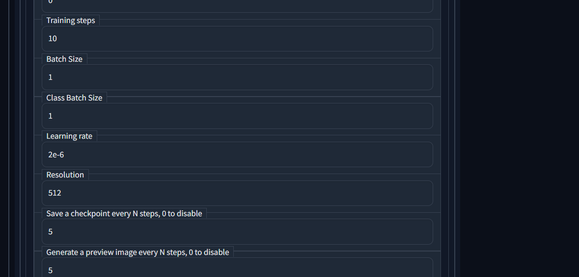 How to put lr=2e-6 ? · Issue #75 · d8ahazard/sd_dreambooth_extension · GitHub