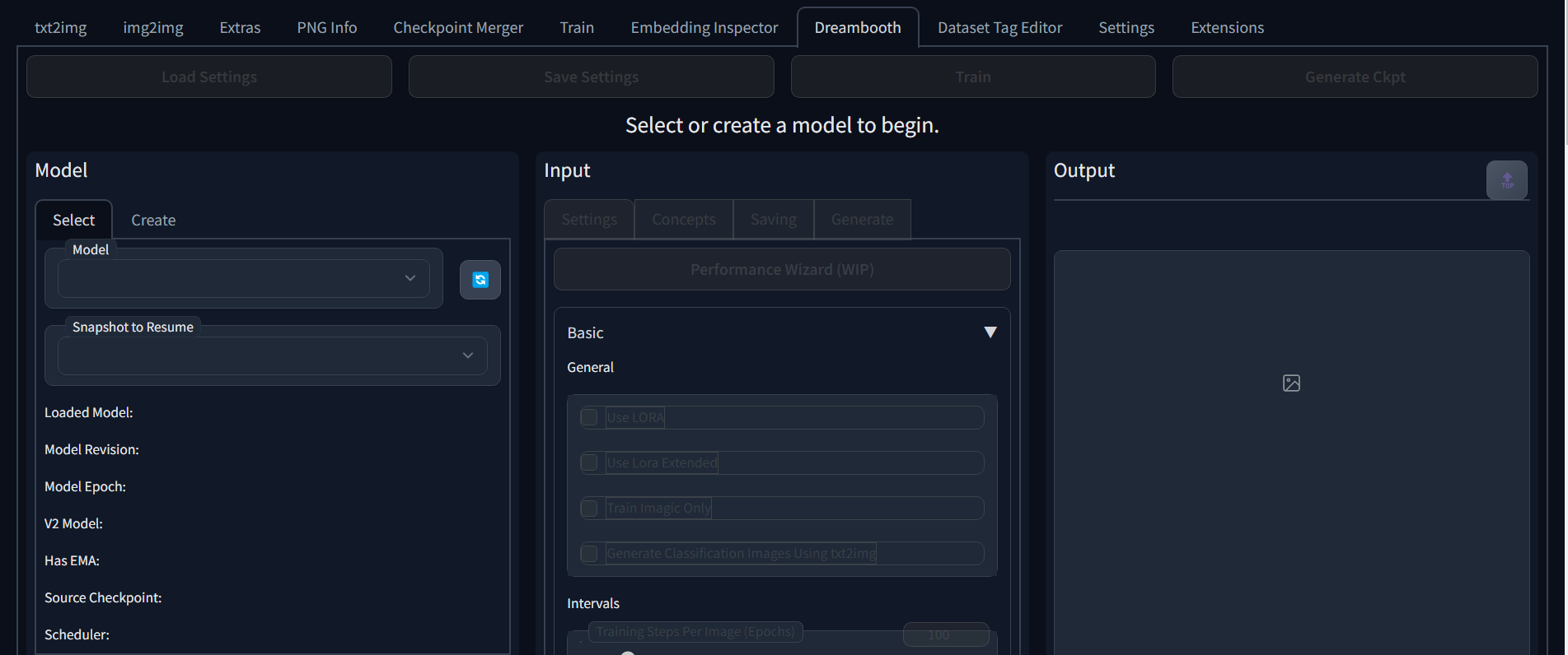 Adjust UI Workflow To Prevent Training Without Model Selected/Created · Issue #885 · d8ahazard ...