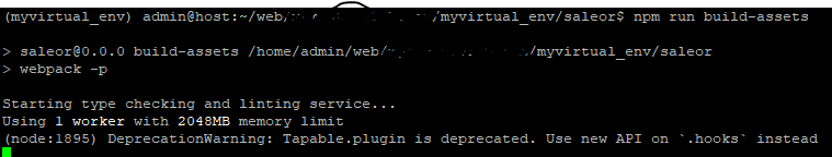 Error build-assets: `webpack -p` · Issue #3041 · saleor/saleor · GitHub