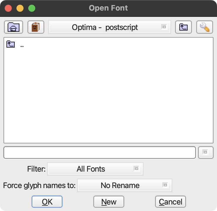 Postscript fonts don't show up in Open dialog · Issue #5227 · fontforge/fontforge · GitHub