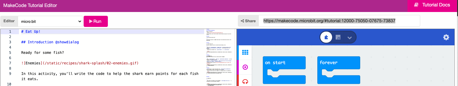 Link import in Tutorial Tool to edit other's tutorials · Issue #3634 · microsoft/pxt-arcade · GitHub