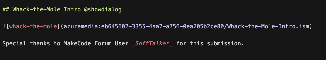 Wack a mole still points to youtube video · Issue #5155 · microsoft/pxt-arcade · GitHub