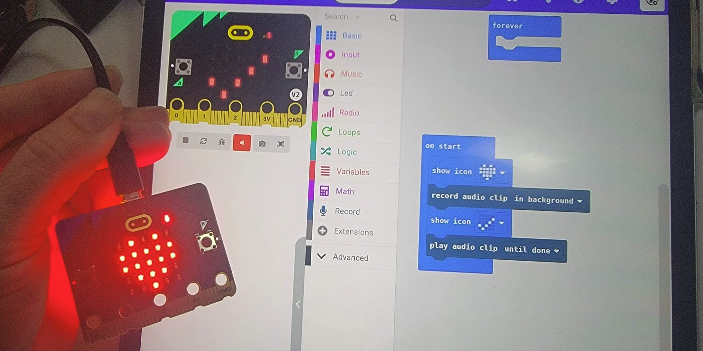 Micro:bit not moving to next icon after recording, but sim does · Issue #5163 · microsoft/pxt ...