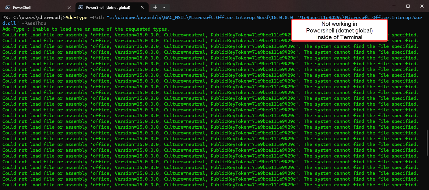 Add Type Not Loading Dll · Issue 19795 · Powershellpowershell · Github