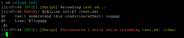 In recent versions of Paper, color codes stopped working in the console ...