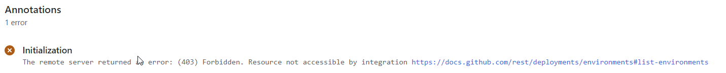 Warnings: Resource not accessible by integration · Issue #189 · microsoft/AL-Go · GitHub