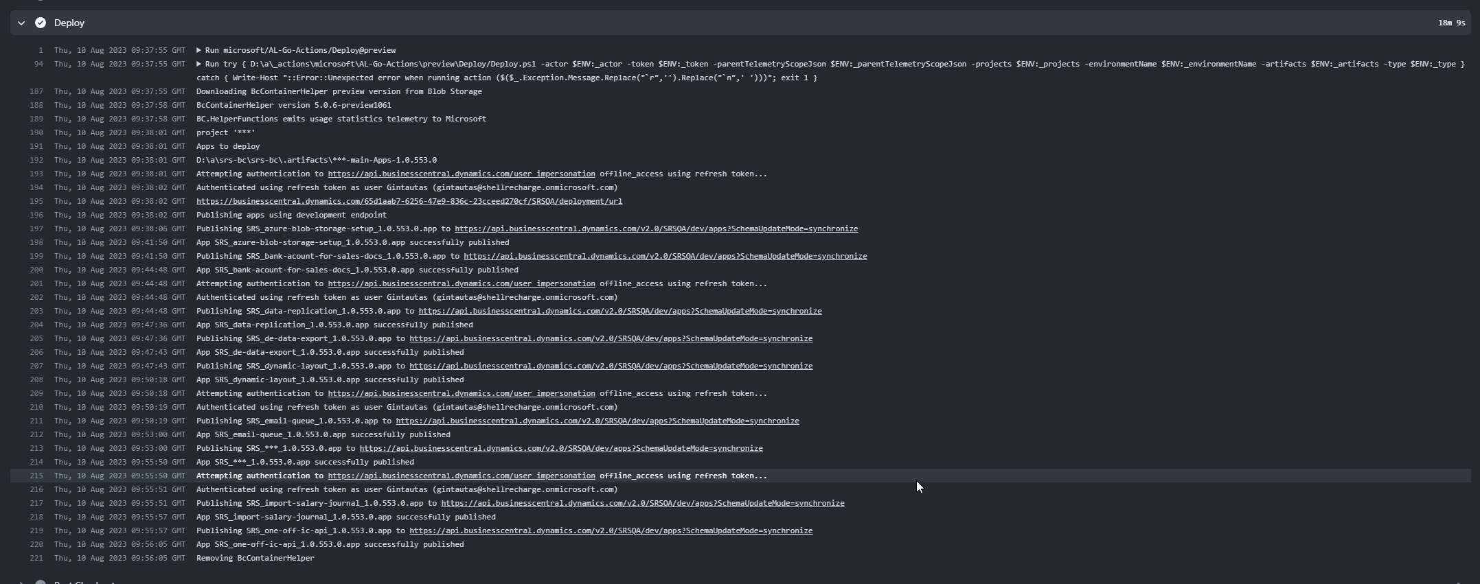 Deployment to QA environment fails · Issue #644 · microsoft/AL-Go · GitHub