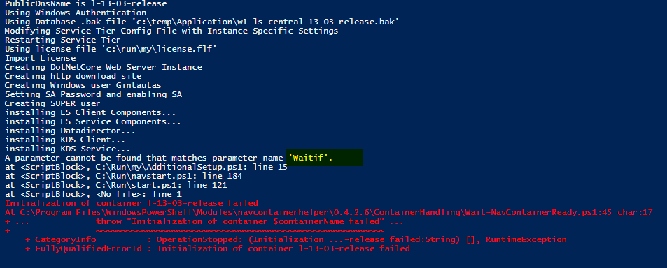 Isssue with additionalSetup.ps1 · Issue #357 · microsoft/navcontainerhelper · GitHub