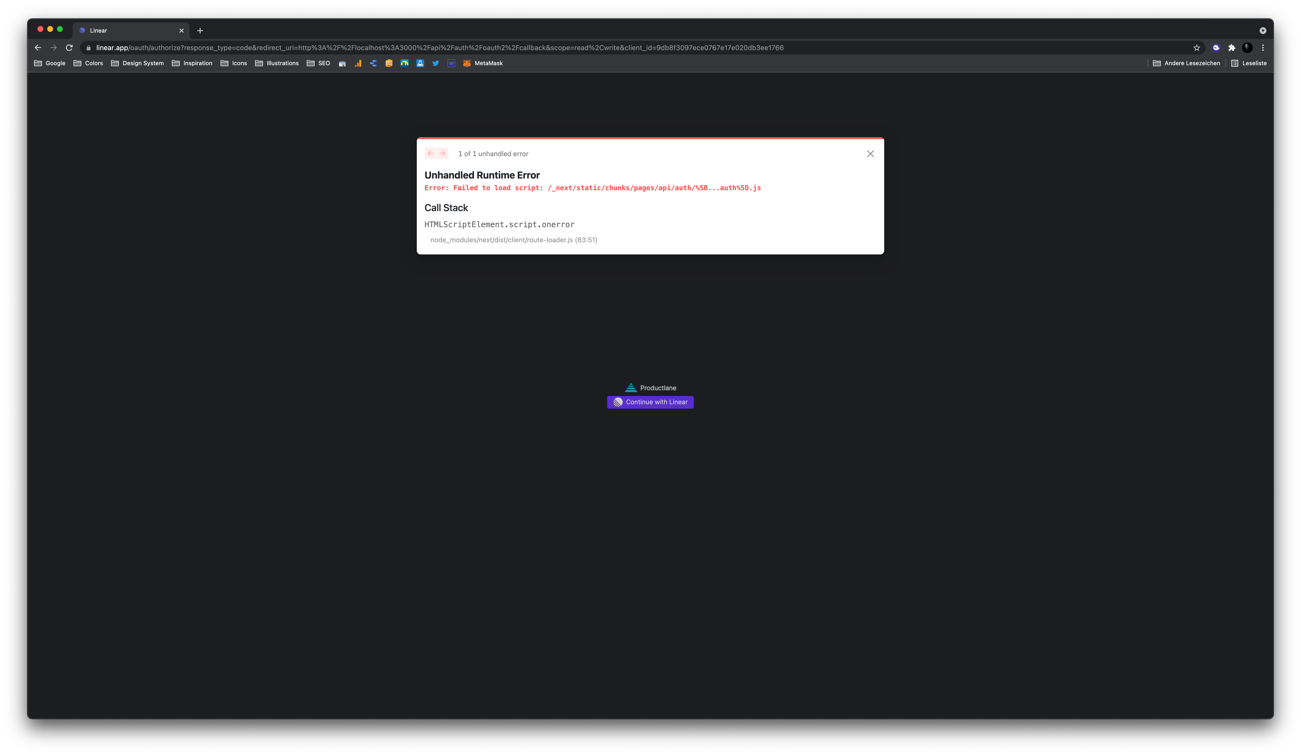 When Redirecting To Oauth Endpoint A Page Redirection Error Popups