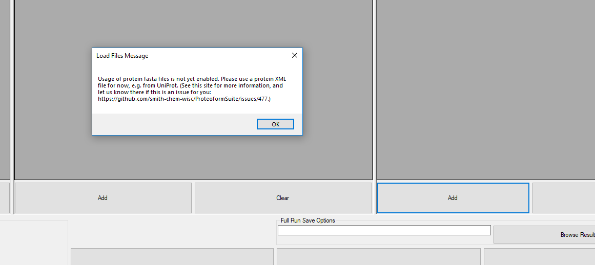 Option to read .fasta file · Issue #477 · smith-chem-wisc/ProteoformSuite · GitHub