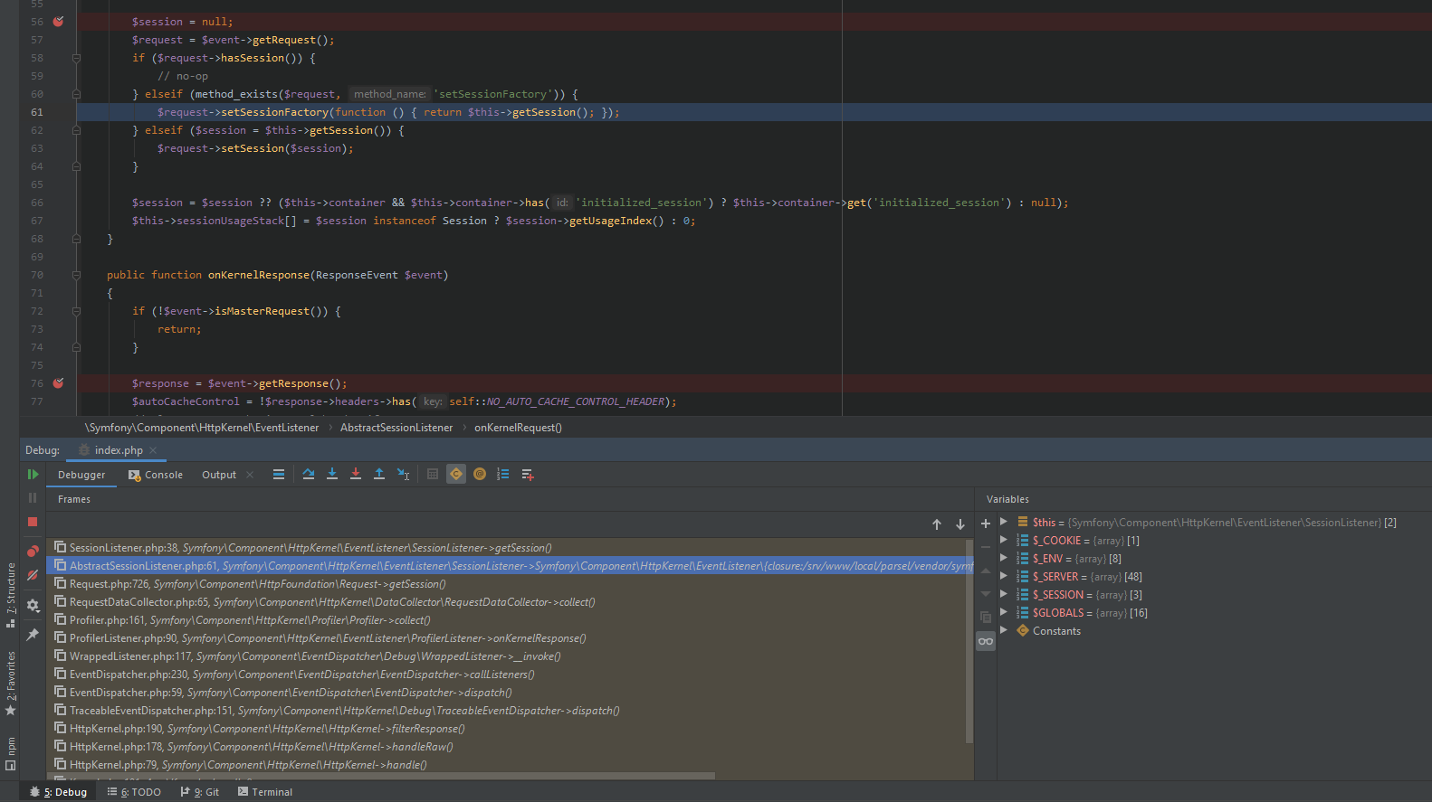 Something Wrong with AbstractSessionListener · Issue #37113 · symfony/symfony · GitHub
