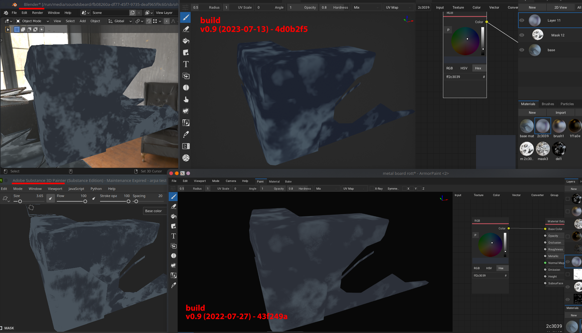 regression in color display · Issue #1609 · armory3d/armortools · GitHub