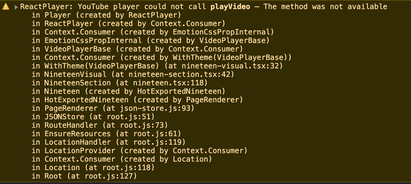 Cannot play youtube video · Issue #751 · cookpete/react-player · GitHub