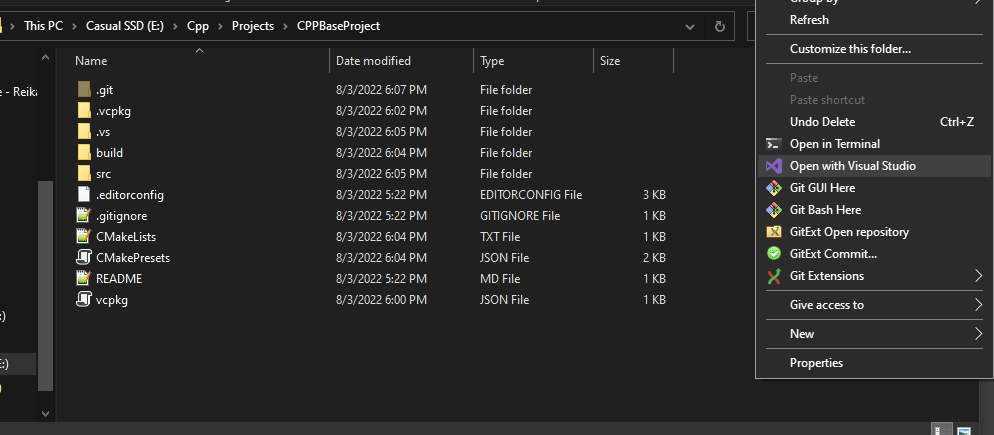 GitHub - Riztazz/OpenfoldersBaseProject: C++ base project using modern ...