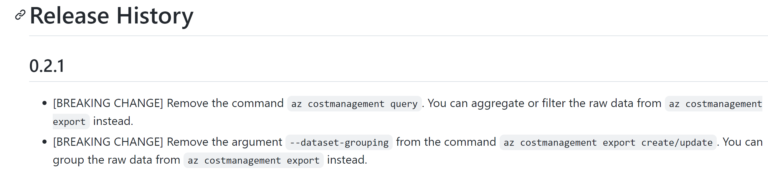 Missing history info on maintenance extension version 1.2.1 · Issue #4550 · Azure/azure-cli ...