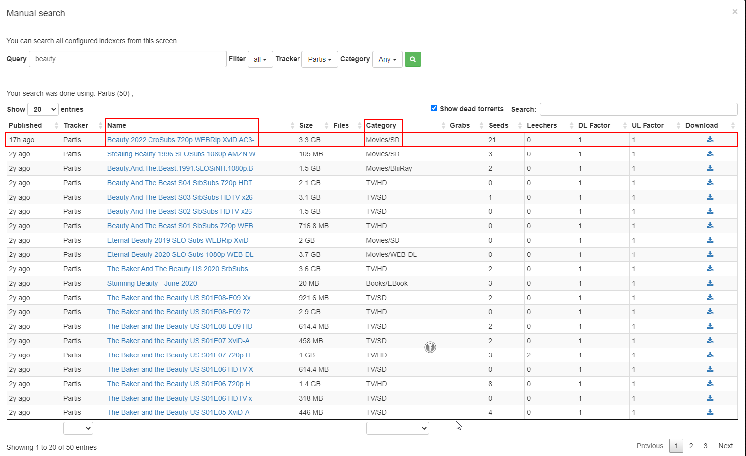 Partis indexer multiple issues · Issue #13330 · Jackett/Jackett · GitHub