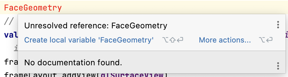 In building AAR file of FaceEffect , FaceGeometry java class and Matrix Data is not including ...