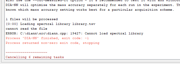 Puting runs in experimental groups breaks the DIA data analysis ...
